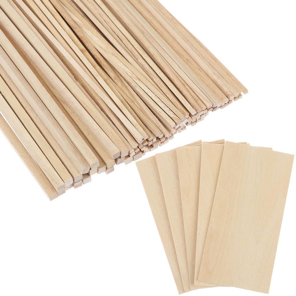 100 Balsa Sticks And 5 Basswood Sheets uygun fiyatlı satın alın - fiyat ...