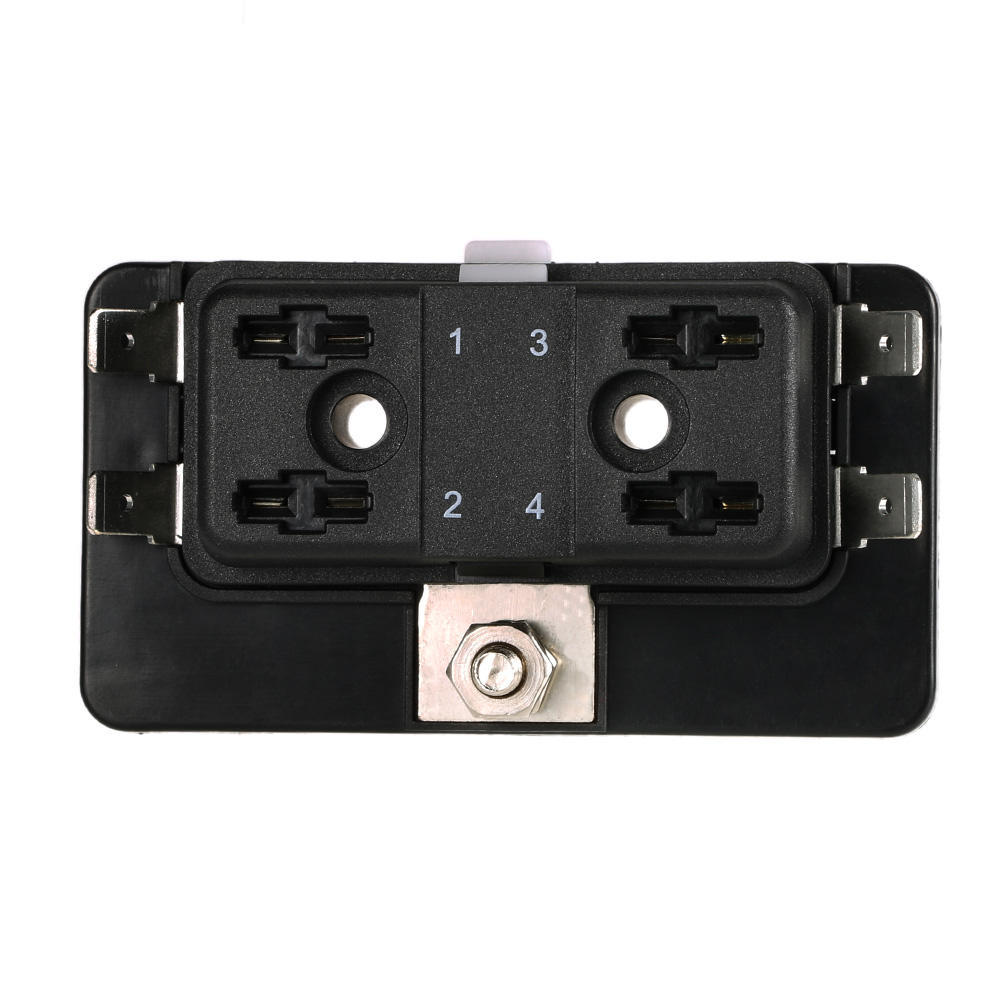 Buy 4 Way Mini Blade Fuse Box Holder APM ATM 5A 10A 25A for Car Boat ...
