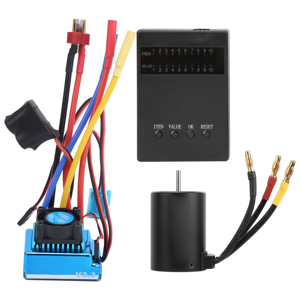 Buy 120A Brushless ESC + 3650 2300KV Brushless Motor + Program Card for ...
