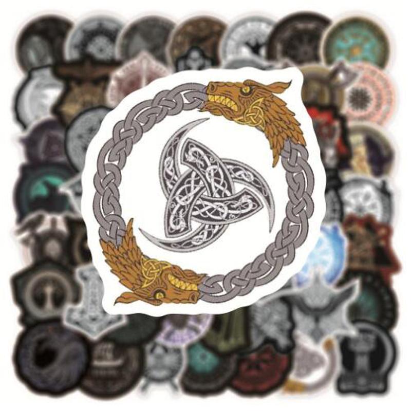 Cheap 50pcs vintage Viking Scrapbooking Stickers Decal For for Guitar ...