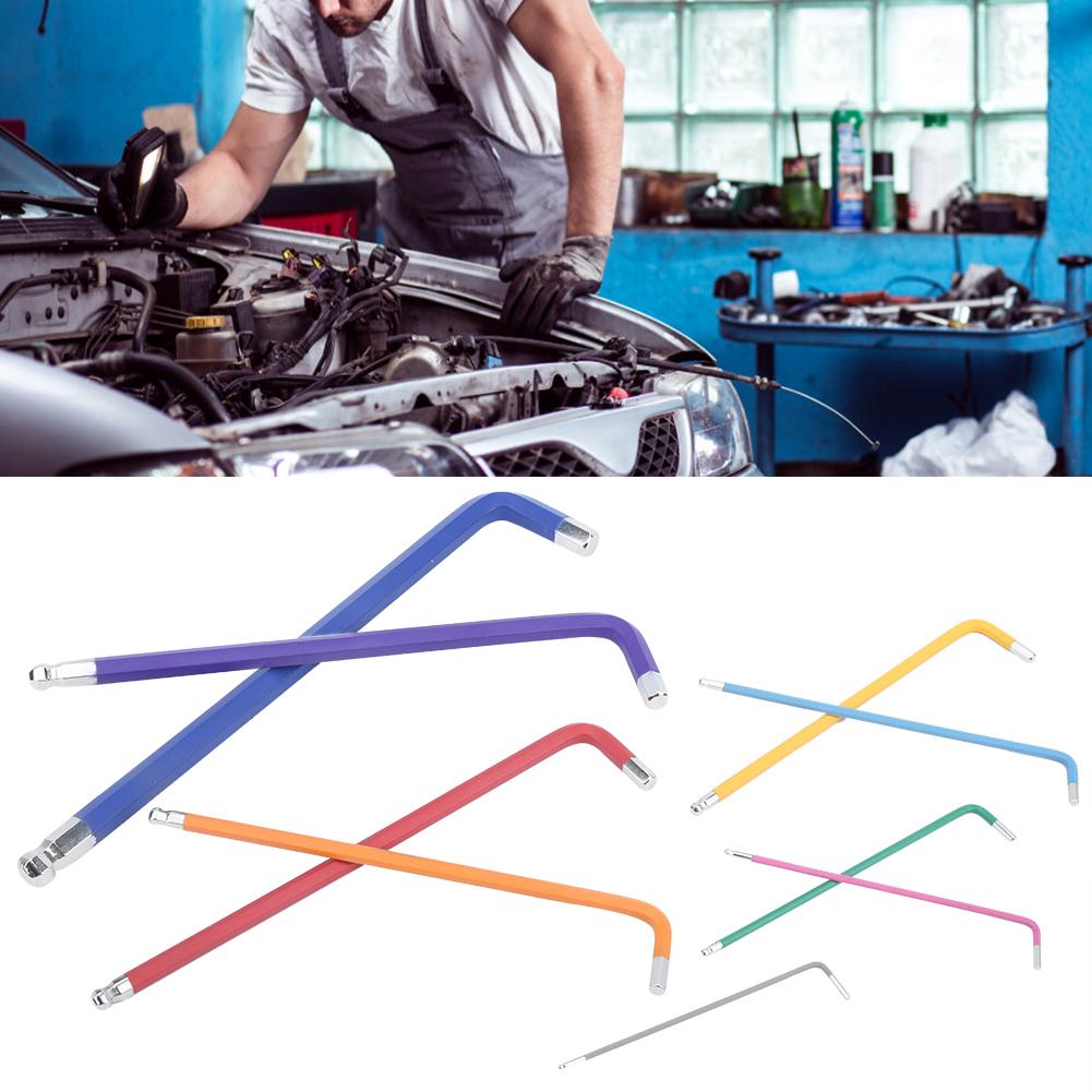 Buy Lengthened Type Flat End Hex Wrench Set Socket Head Wrench Hand ...