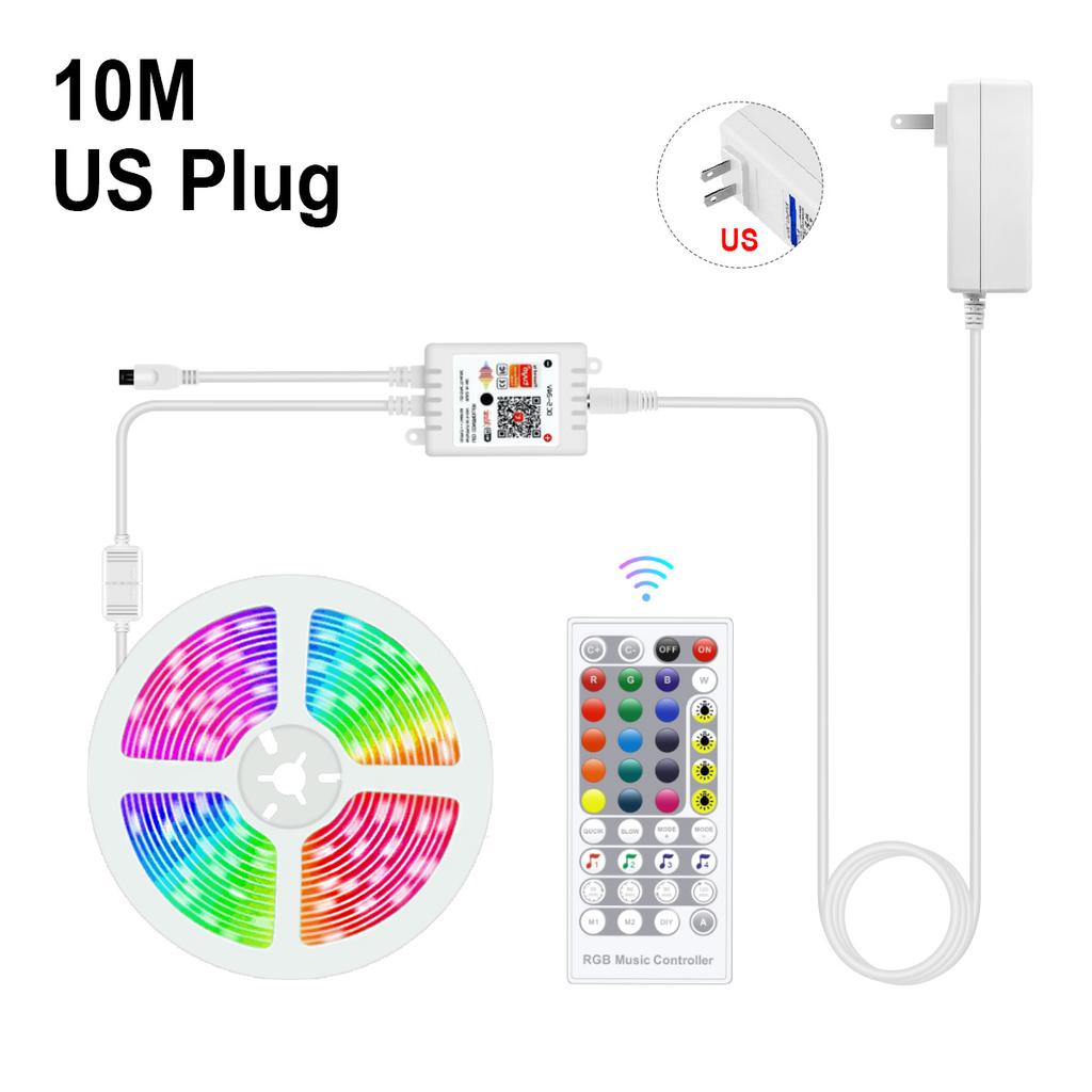 Buy Tuya WiFi LED Strip Light RGB Controller 12V Smart Life Music Sync DJ Disco Lamp Build-in ...