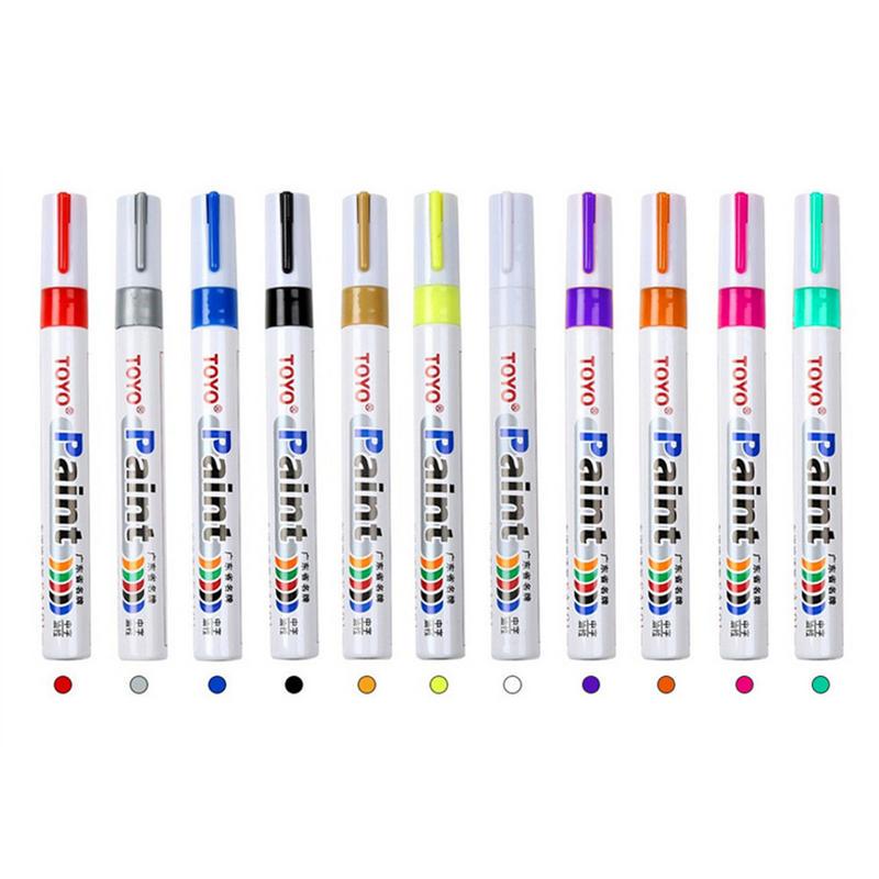 Buy Car Paint Marker Pens Auto Writer Tyre Doodle Pen for Metal Glass ...