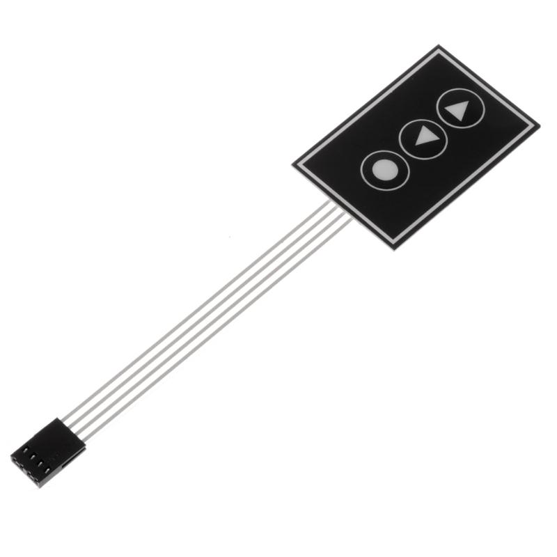 1x3 Matrix Array 3Key Membrane Switch Keypad Keyboard 1*3Key 36*55mm DIY Arduino uygun fiyatlı ...