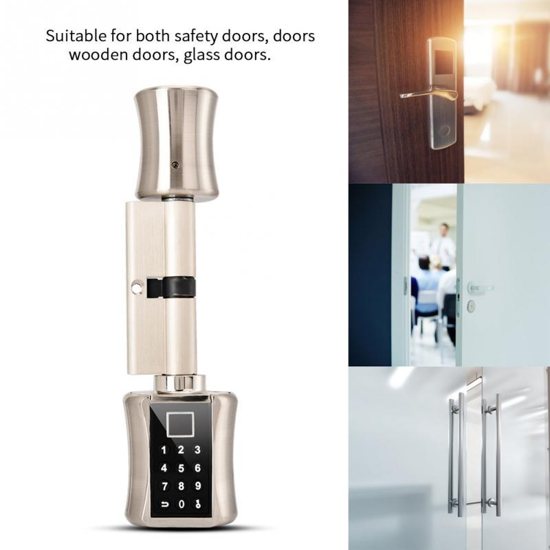 Buy Intelligent Biometric Fingerprint Scanner Door Lock Password Coded ...