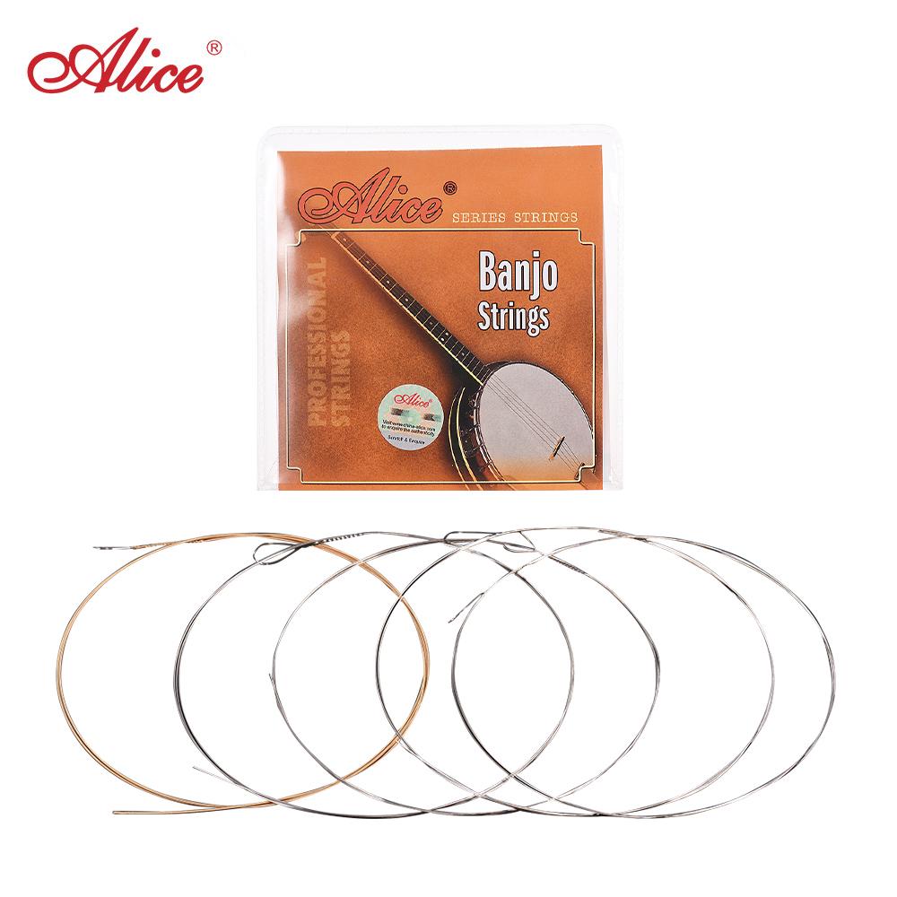 Cheap Alice AJ05 5String Banjo Strings Set Plated Steel Coated Copper Alloy Wound 5pcs Set ...