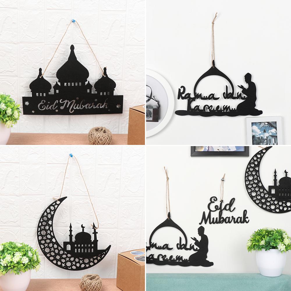 Buy Islamic Muslim Felt Home Party Supplies DIY Crafts Eid Mubarak ...
