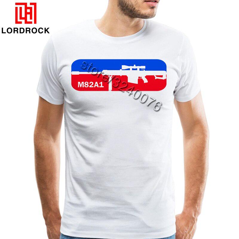Buy Men S Printed M82a1 Sniper Rifle Shirt O Neck Oversized T Shirt ...