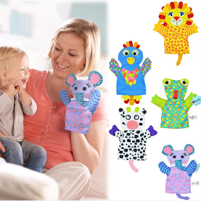 Buy Sozzy Animal Hand Puppet / Bath Towel Baby Toy Teether Rattle ...