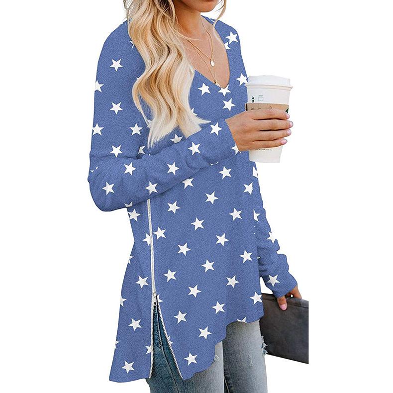 Cheap Newly Designed Autumn And Winter Printed Women'S V-Neck Double ...