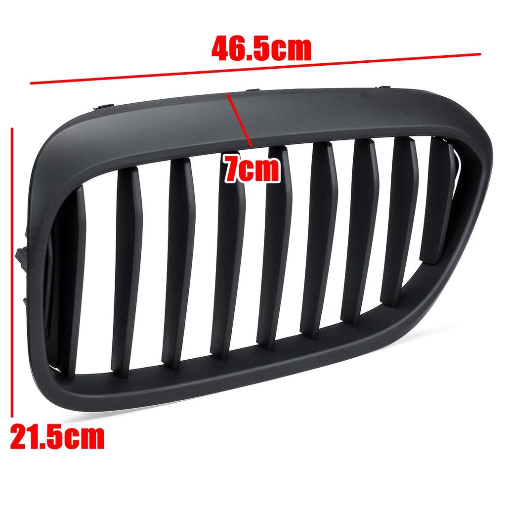 2 PCS Car Matte Black Front Kidney Grill Grille For BMW 5 Series G30 ...