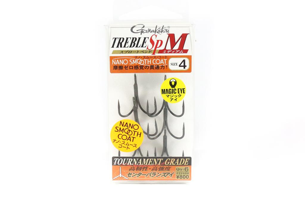 Cheap Gamakatsu 68450 Treble Hook SP M Nano Coat Size 4 (4769) | Joom