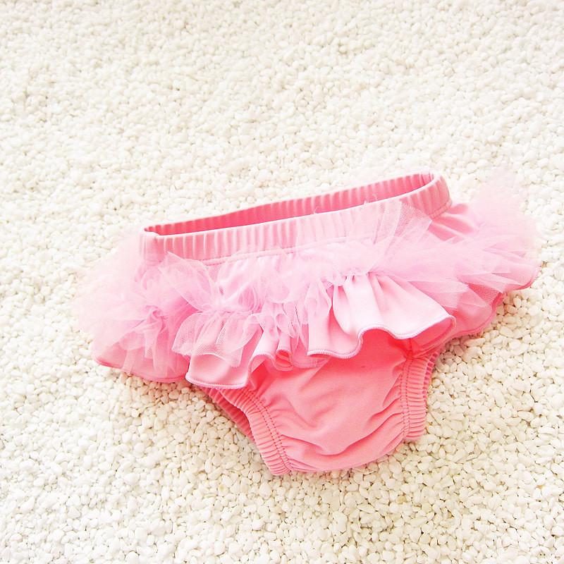 Buy Girls Infant Baby Lace Side Princess Dress Triangle Swim Trunks ...