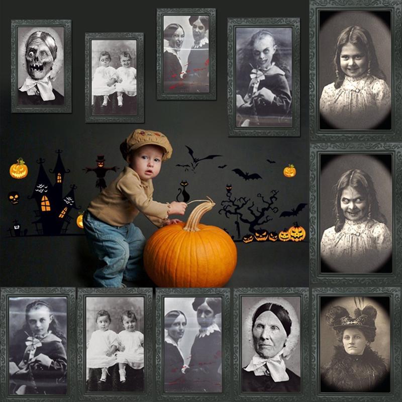 Buy 38 X 25CM Halloween Horror Lenticular Wall Gothic Photo Picture ...