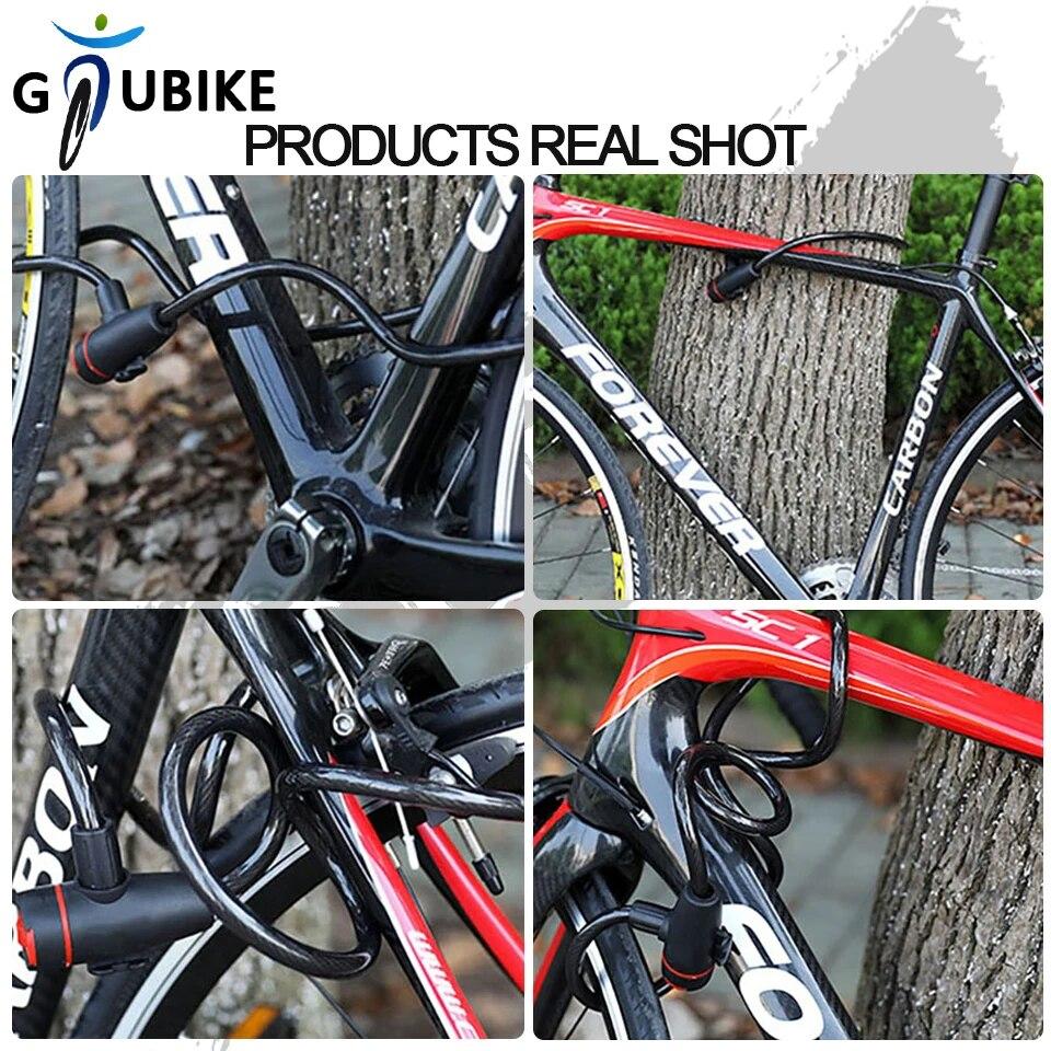 GTUBIKE Bike Cable Safe Lock Bicycle Round Steel Chain Anti-theft One ...