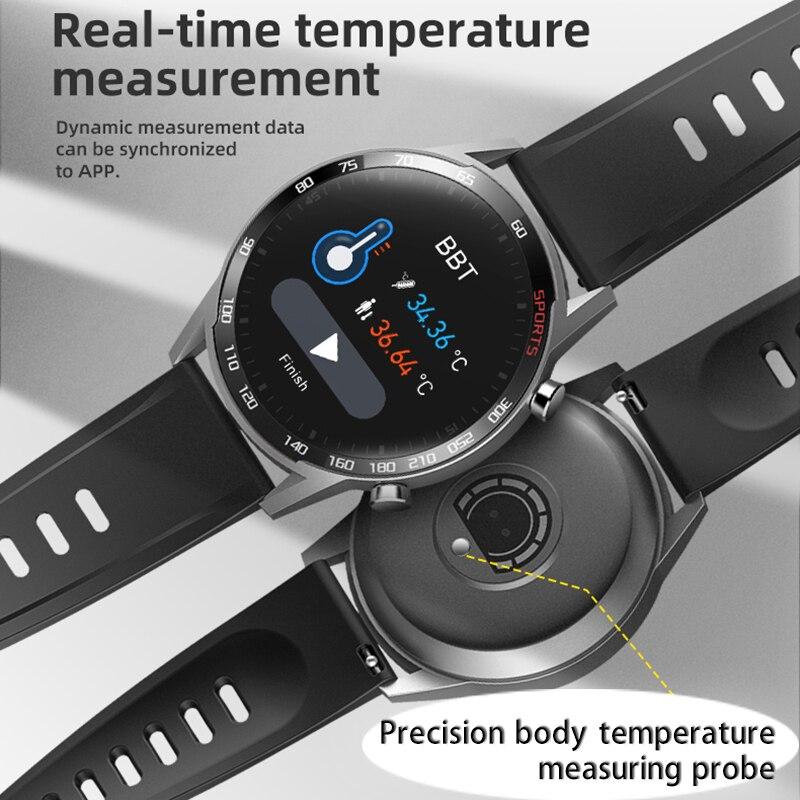 Buy 2021New T23 Blutooth Smart Watch Body Temperature Fitness Tracker ...