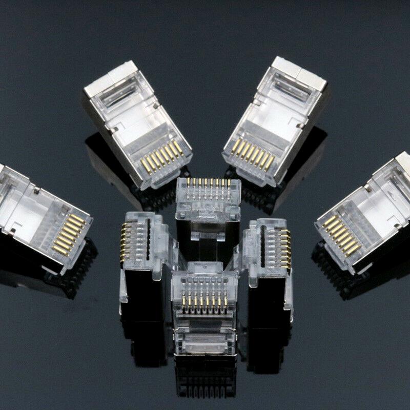 EZ Rj45 Connector Cat6 Network Connector 8p8c Shielded Modular Rj45 ...