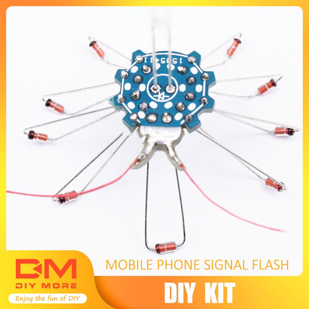 Buy Mobile Phone Signal Flash LED Light Radiation Power Supply DIY Kit ...