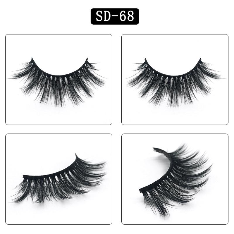 1 Pair Makeup Fake Eye Lashes Handmade Eyelashes Mink Cosmetic Cosmetic ...