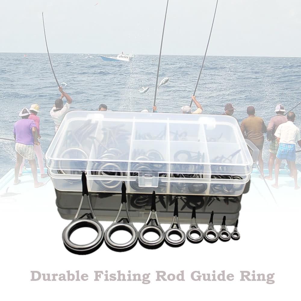 Buy 75pcs Various Sizes Fishing Rod Guide Tip Fishing Line Spinning ...