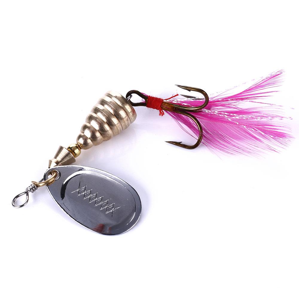 Buy 1Pcs Spinner Bait 9.5g Spoon Lures Metal Fishing Lure Bass Hard ...