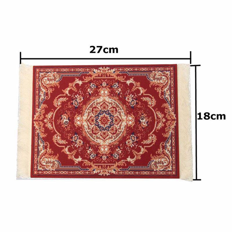 Buy Rectangular Mini Bohemia Persian Style Woven Rug Mouse Pad Tassel ...
