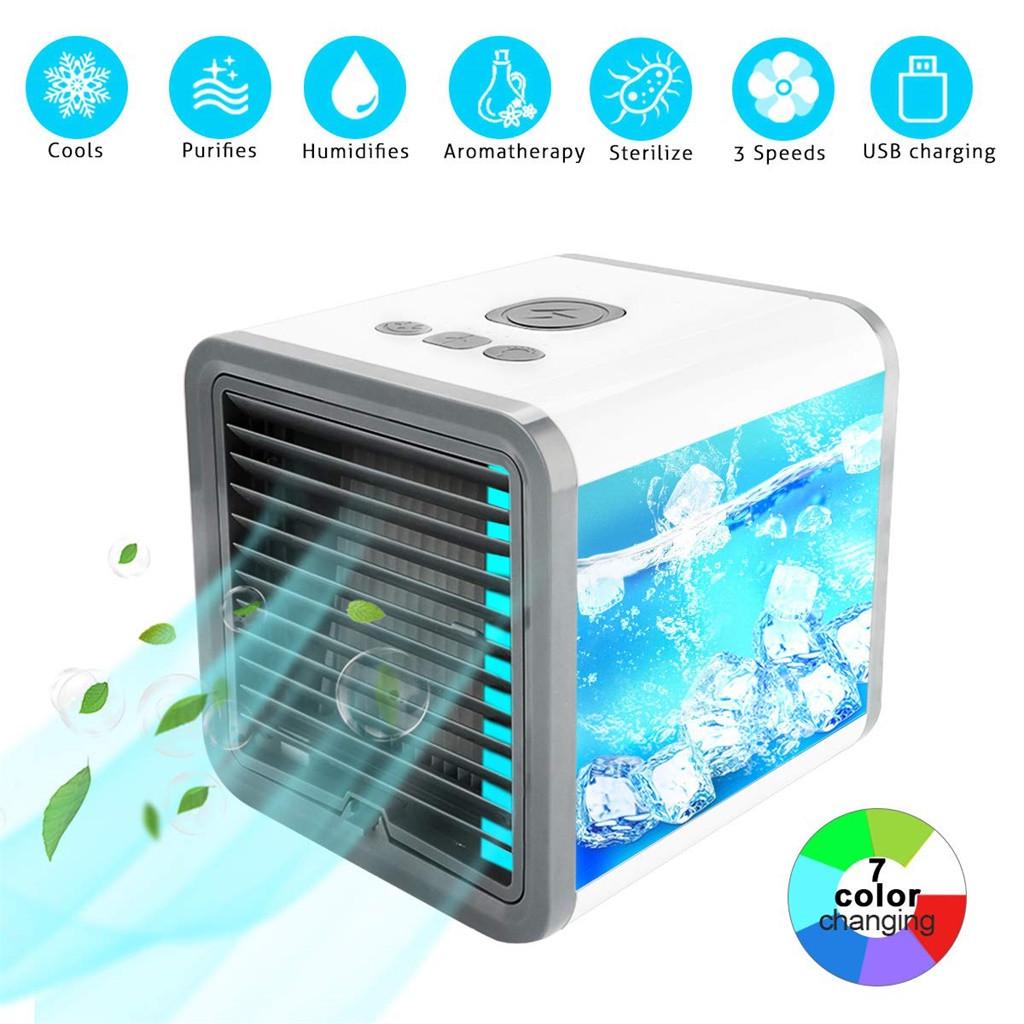Buy [tot] Air Conditioner Fan Mini Cool Bedroom Desk Portable Cooler ...