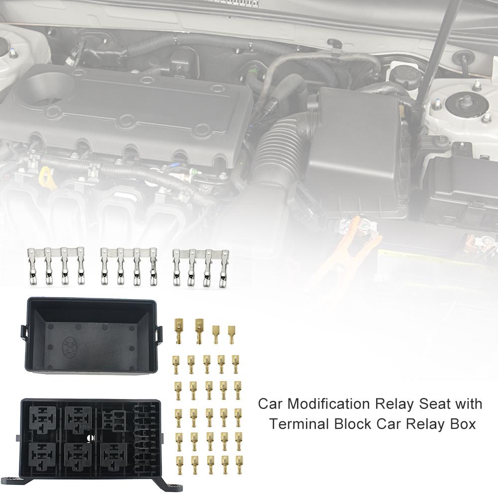 Buy Car Modification Relay Seat with Terminal Block Car Relay Box at ...