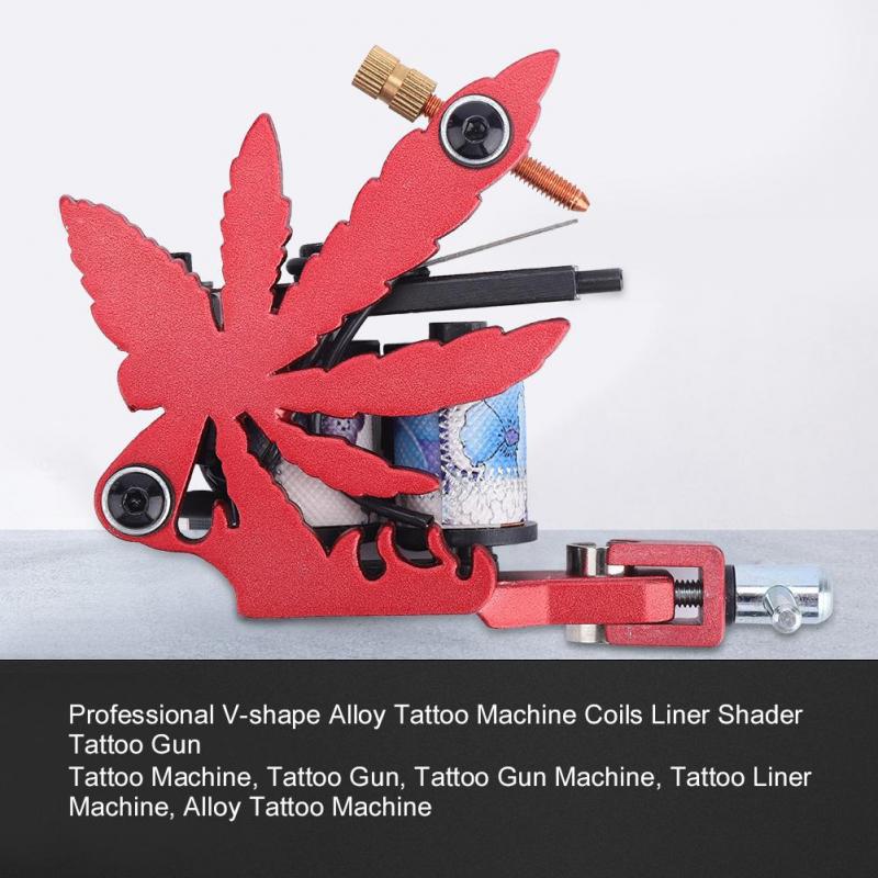 Buy Professional V-shape Alloy Tattoo Machine Coils Liner Shader Tattoo ...