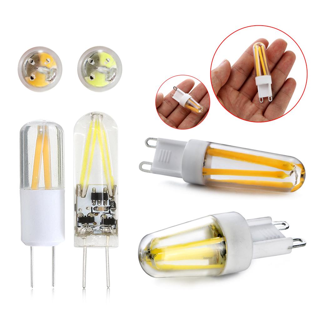 Mini G4 G9 LED Lamp Dimmable Filament Bulb Crystal Chandelier Light ...