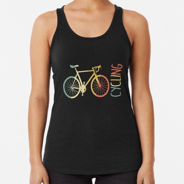 Buy Road Bike Cycling Retro Shirt Cyclist Bike Wheel Printed Tank Top ...