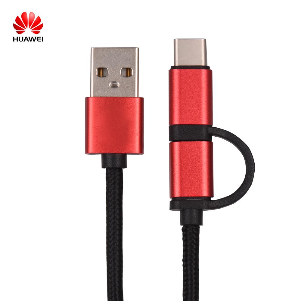 Buy Original Huawei 2 In 1 Data Cable Type-C Micro USB Charging Cable ...