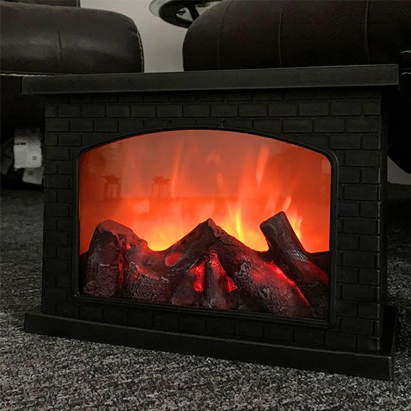 Buy LED Creative Home Fireplace Light Flame Lamp Modeling Lamp Nordic ...
