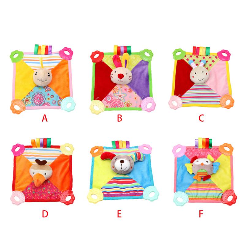 Buy Baby Infant Animal Soothe Appease Towel Soft Plush Comforting Toy ...