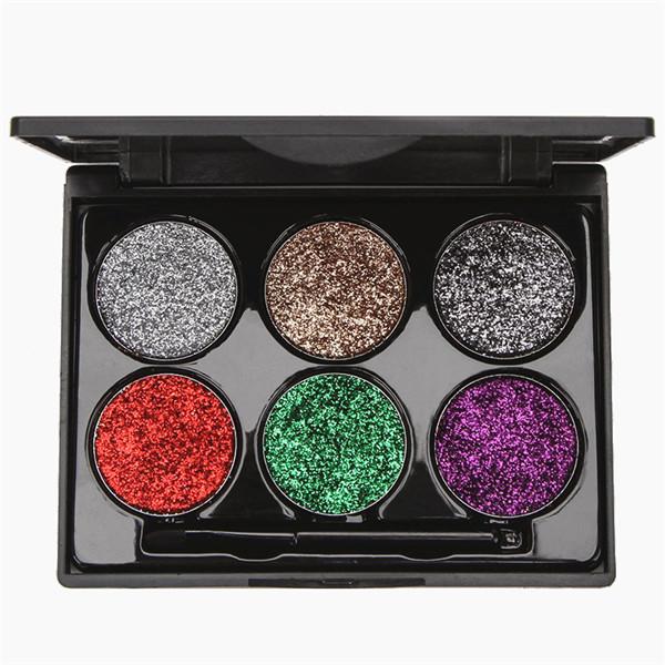 Buy 6 Color Eyeshadow Waterproof Non-Stained Pearlescent Eyeshadow at ...