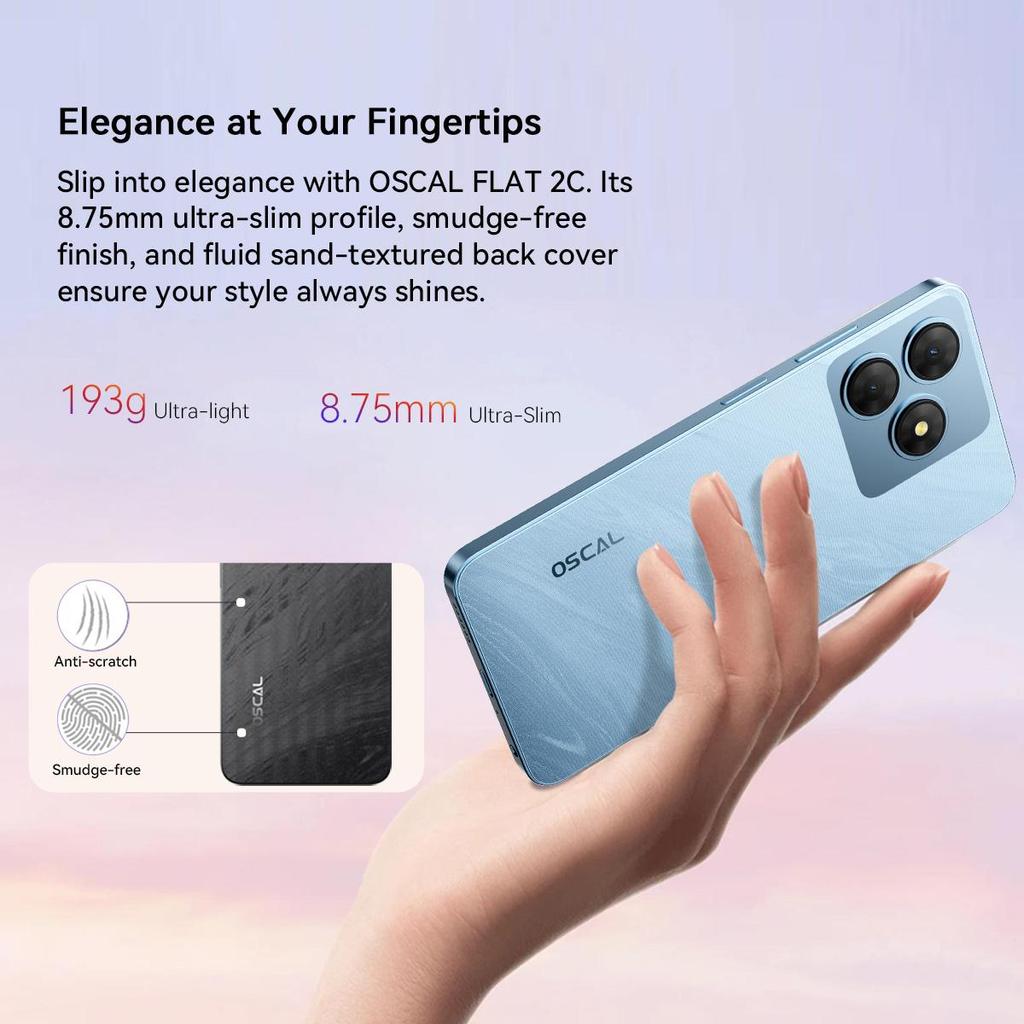 Kaufe OSCAL FLAT 2C 6GB 64GB Android 14 Smartphone zum Preis ab 48 | Joom