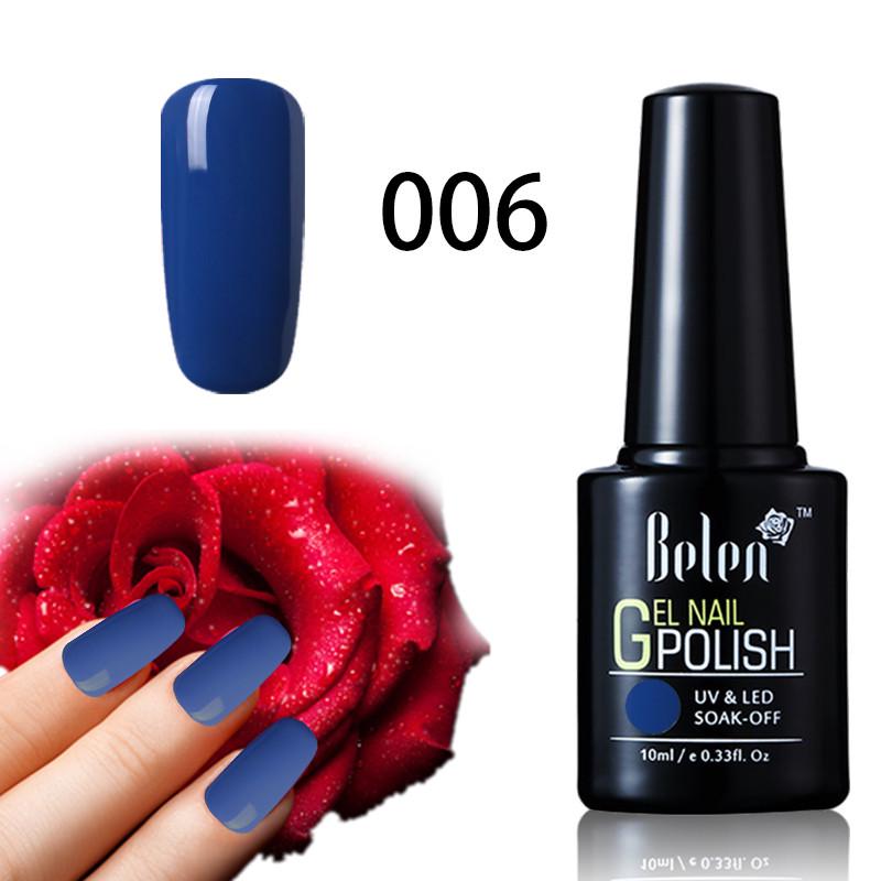 Buy Belen Magic Blue Color Gel Polish Soak Off Nail Polish Long Lasting ...