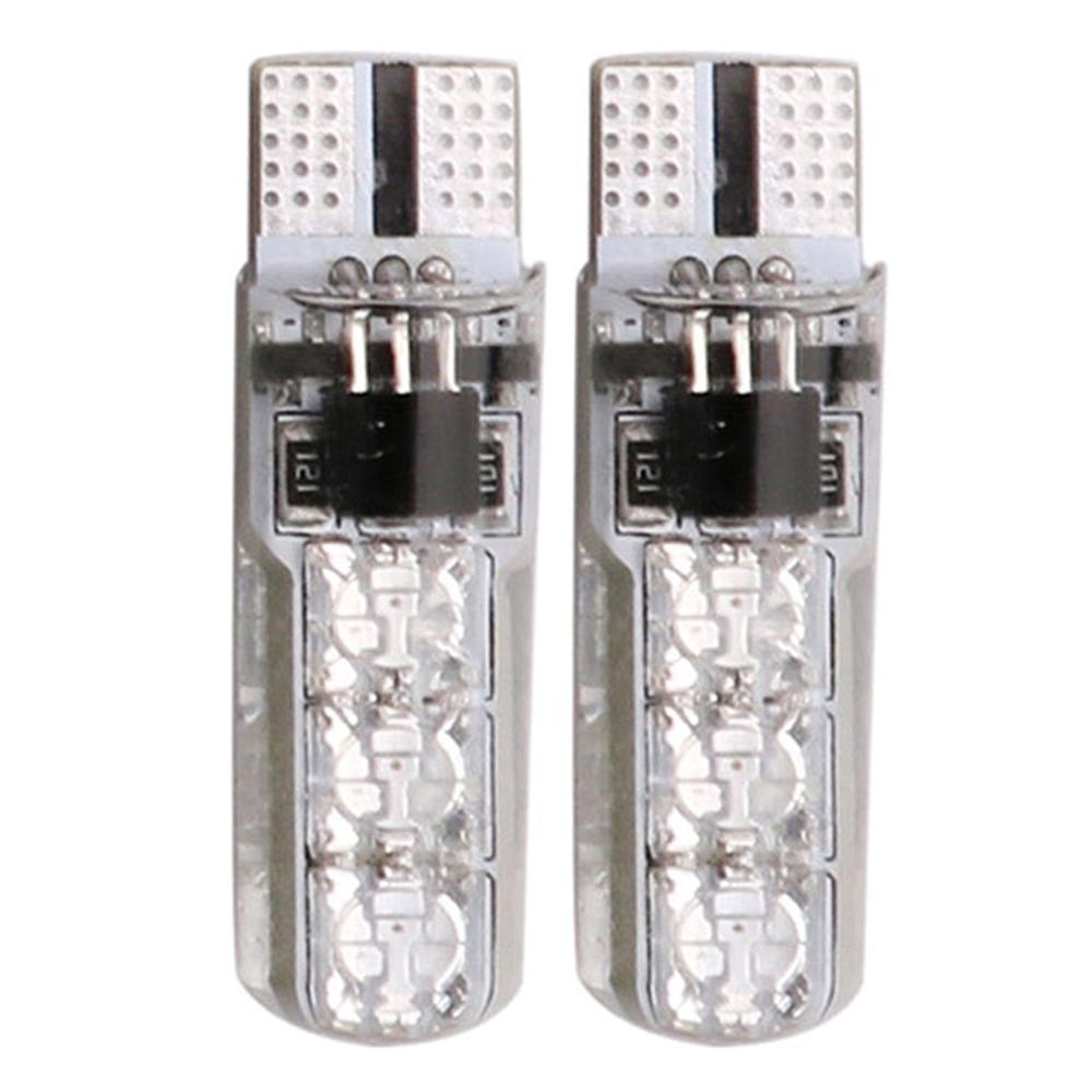 Buy 2x T10 5050 SMD 6 LED RGB Reading Wedge Light Flashing Bulb + Remote Controller at ...