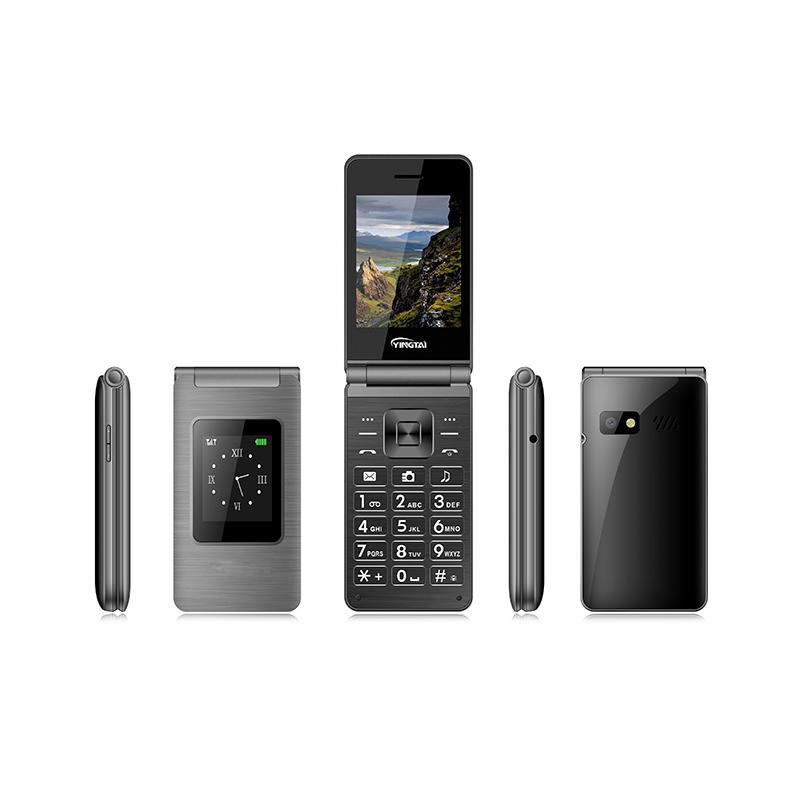 Buy YINGTAI T39D Button Phone 2.8 Inch Folding Flip Phones Simple Unlocked Mobile Phone with ...