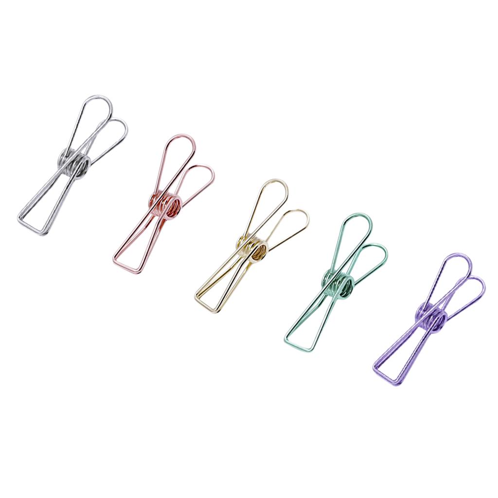 Buy 5 Pcs Hollow Binder Clips Long Tail Clip Paper Clamp School ...