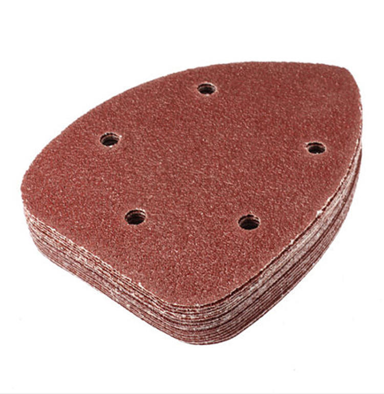 Buy 10 X Velcro Delta Sand Paper Pads 90mm Triangle Hook &Loop 80 Grit ...