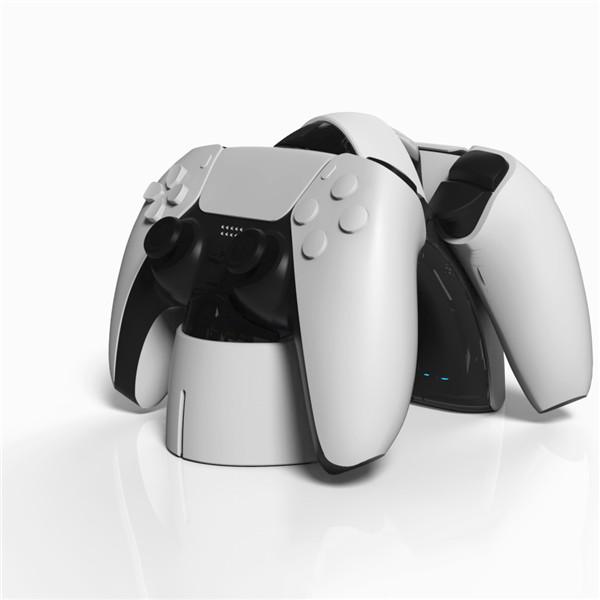 For PS5 Wireless Controller Dual Charger for Dual Sense Charging Cradle ...