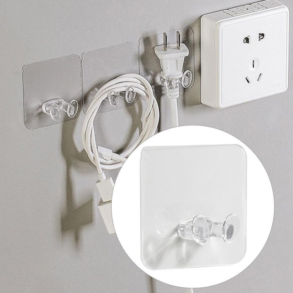 Cheap 10 Pcs Strong Adhesive Hook Power Plug Socket Hanger Holder Wall ...