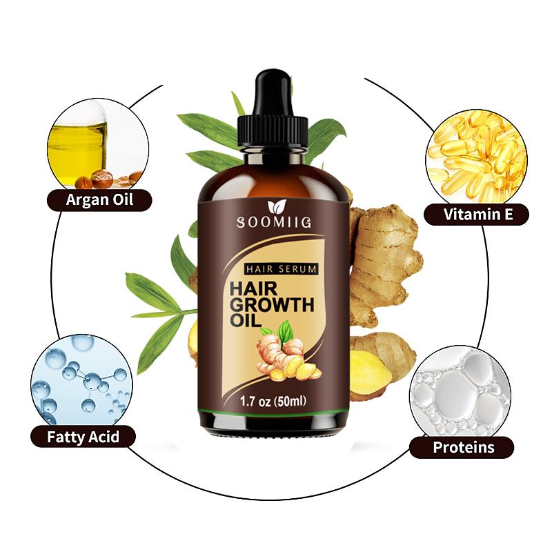 Мощное масло для роста волос Предотвращение выпадения волос Продукты ...