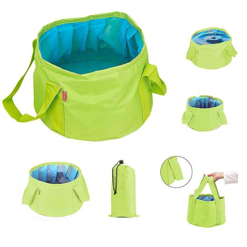 Buy 15L Portable Folding Washbasin Bucket Wash Basin Foldable Camping ...