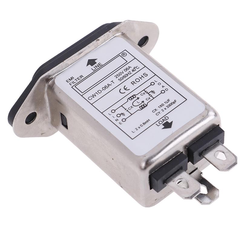 Buy Emi Rfi Filter Ac 250V 1A 3A 6A Cw1D-1/3/6A-T Suppressor Power Line ...