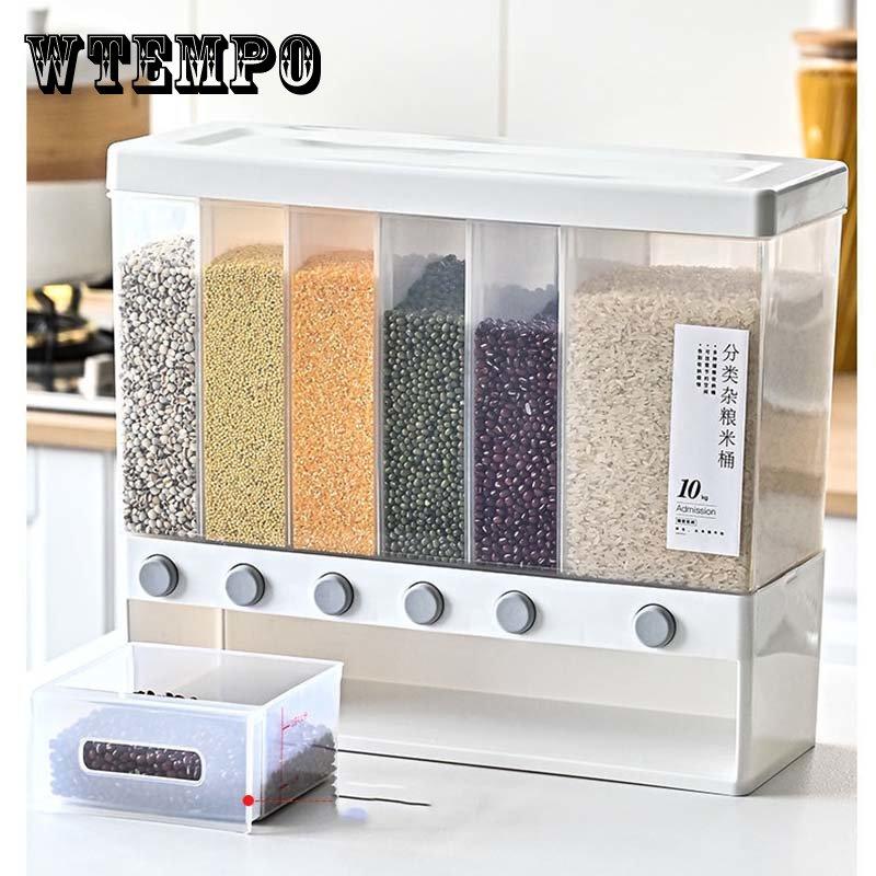 💰Kjøp Grain Rice Bucket Household Sealed Insect-proof Moisture-proof ...