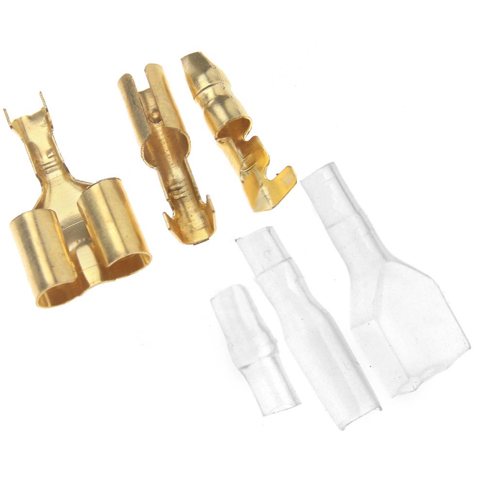 Buy 70pcs Motorcycle Bullet Connectors Covers 3.9mm Terminals Male ...