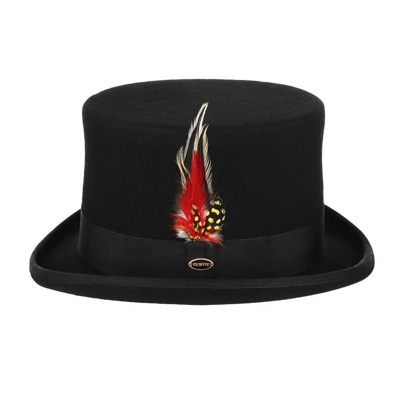 Buy Wool Felt Fedoras Hat President Hats Top Hat for Women Men ...