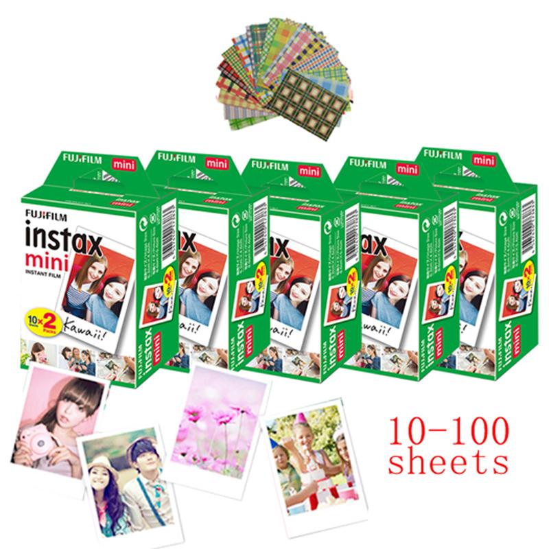 Buy 10-200 Sheets Fujifilm Instax Mini 11 9 Film White Edge 3 Inch Wide ...